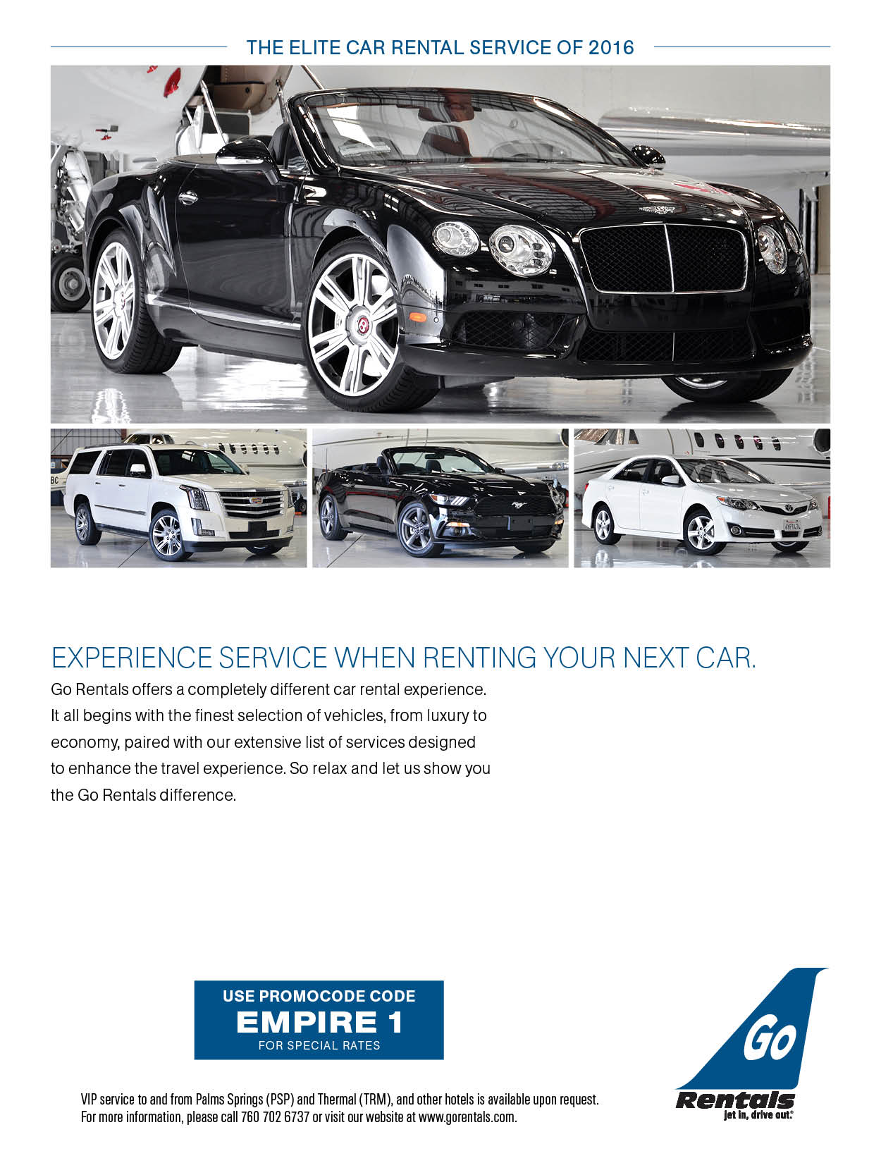 Go Rentals is the Official Elite Rental Car Service of the Empire Polo ...